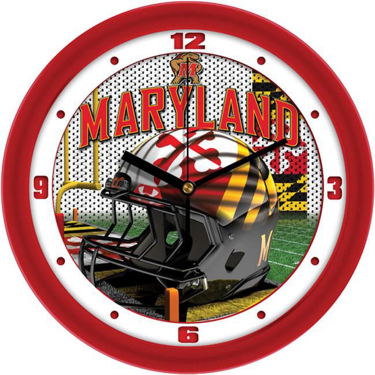 Suntime ST-CO3-MDT-HWCLOCK Maryland Terrapins-Football Helmet Wall ...