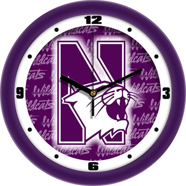 Suntime ST-CO3-NOW-DWCLOCK Northwestern Wildcats-Dimension Wall Clock ...