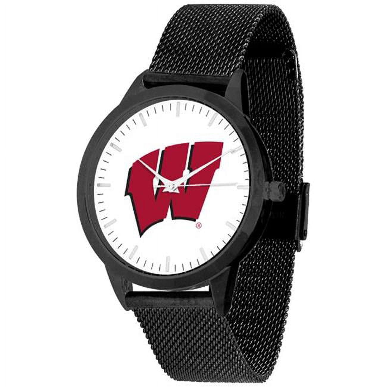 Suntime ST-CO3-WIB-STATEM-B Wisconsin Badgers Mesh Statement Watch ...
