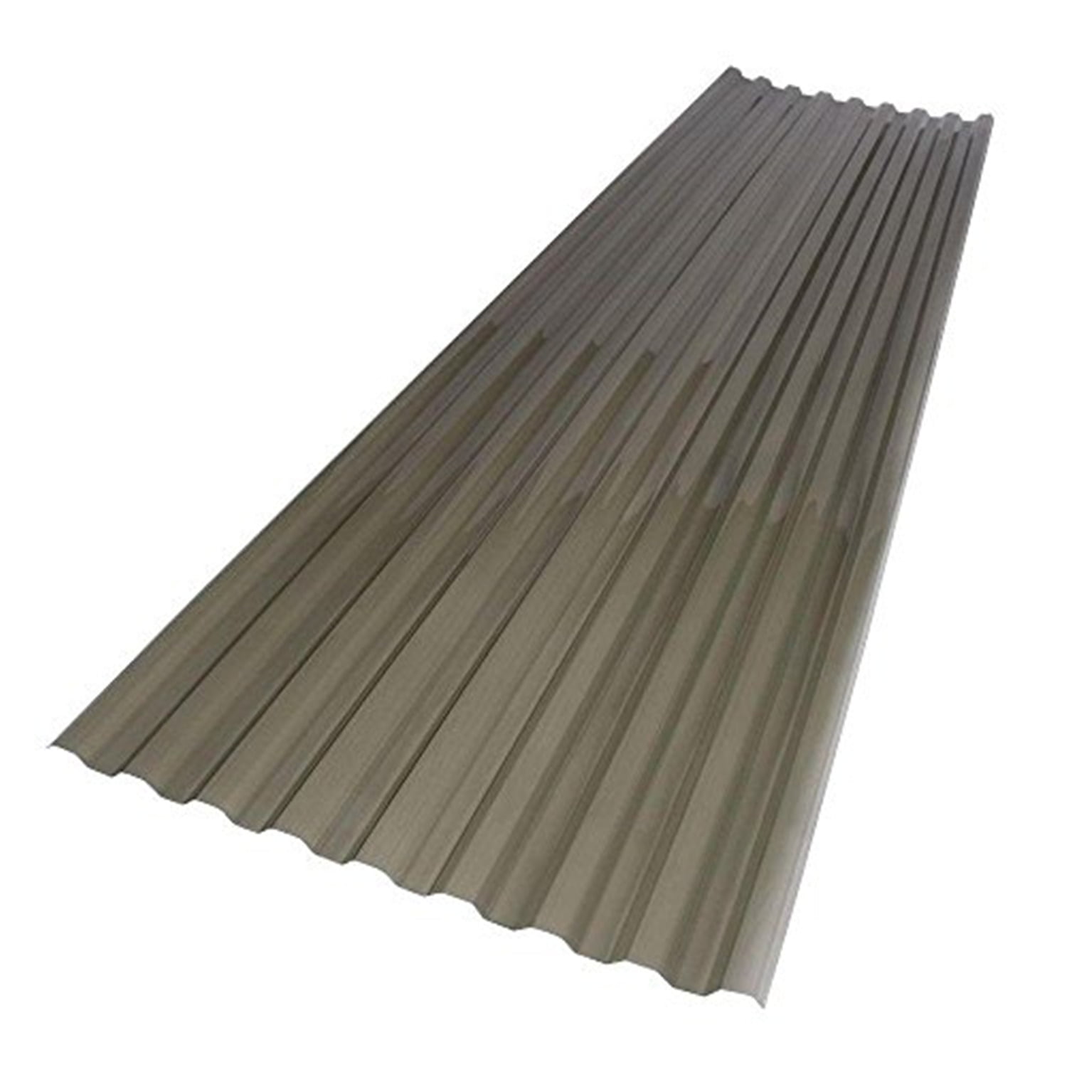 DIY 26 in. x 6 ft. Solar Grey Polycarbonate Roof Panel for Construction ...