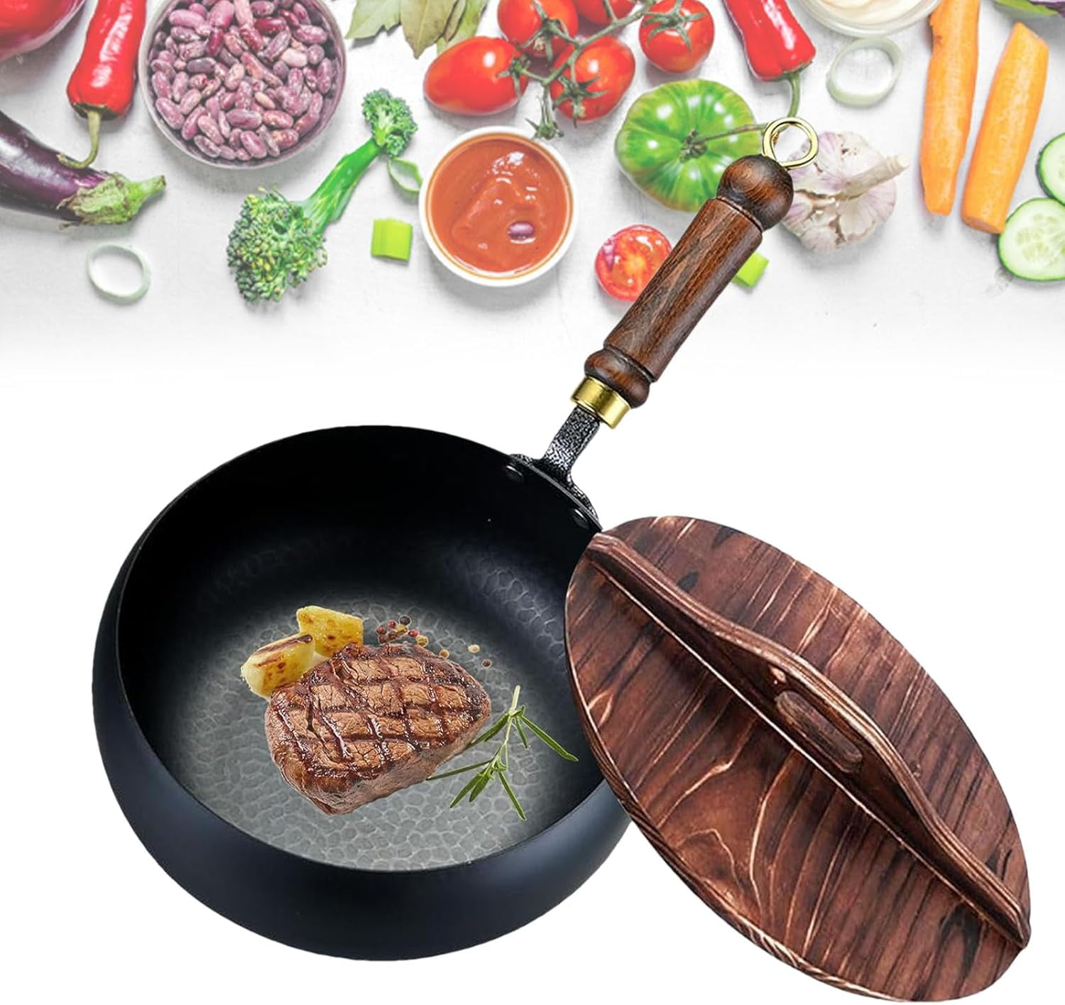 Suntuup - Suntuup Japanese Iron Pan, Hand-Forged Non-Stick Iron Pan ...