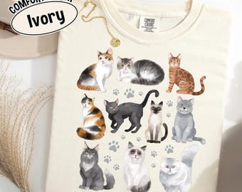 Sunvale Cat Breed Comfort Colors Shirt: Cat Lovers - Walmart.com