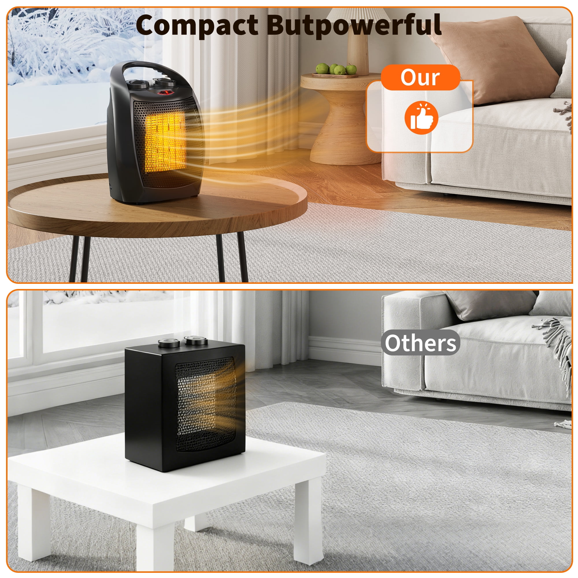 Sunvasagoo ABS Plastic PTC Heater, Energy Efficient, Fast Heating ...