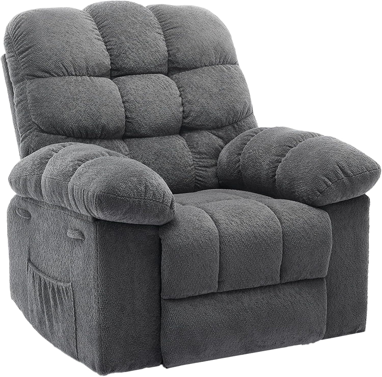 Sunvasagoo Chenille Rocking Recliner Chair, 360° Swivel, Manual Recline ...
