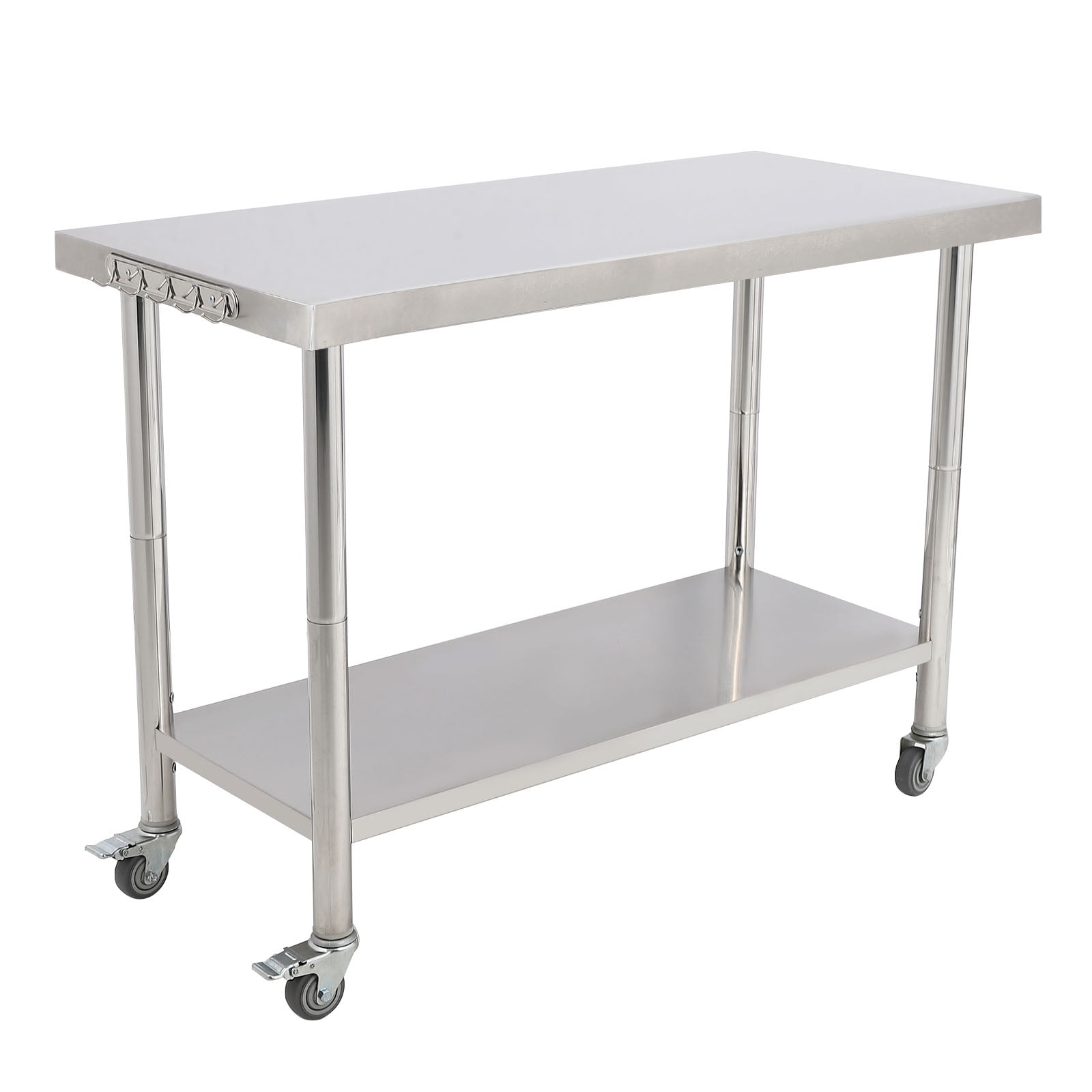LIZHOUMIL NSF Stainless Steel Work Table 48"x24" w/ Adjustable Shelf ...