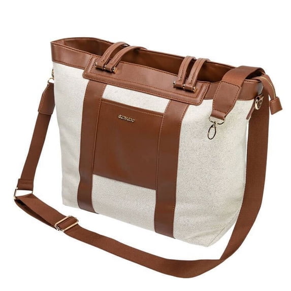 sunveno Large Capacity Fashion Diaper Tote Bag with Stroller Clips ...