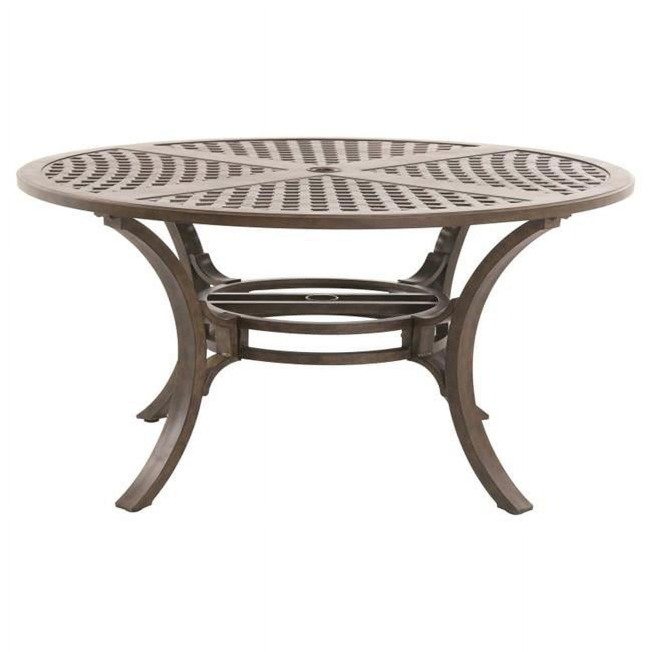 Sunvilla C8854RD-01-CRPN Traditional Cast Outdoor 54 in. Round Dining ...