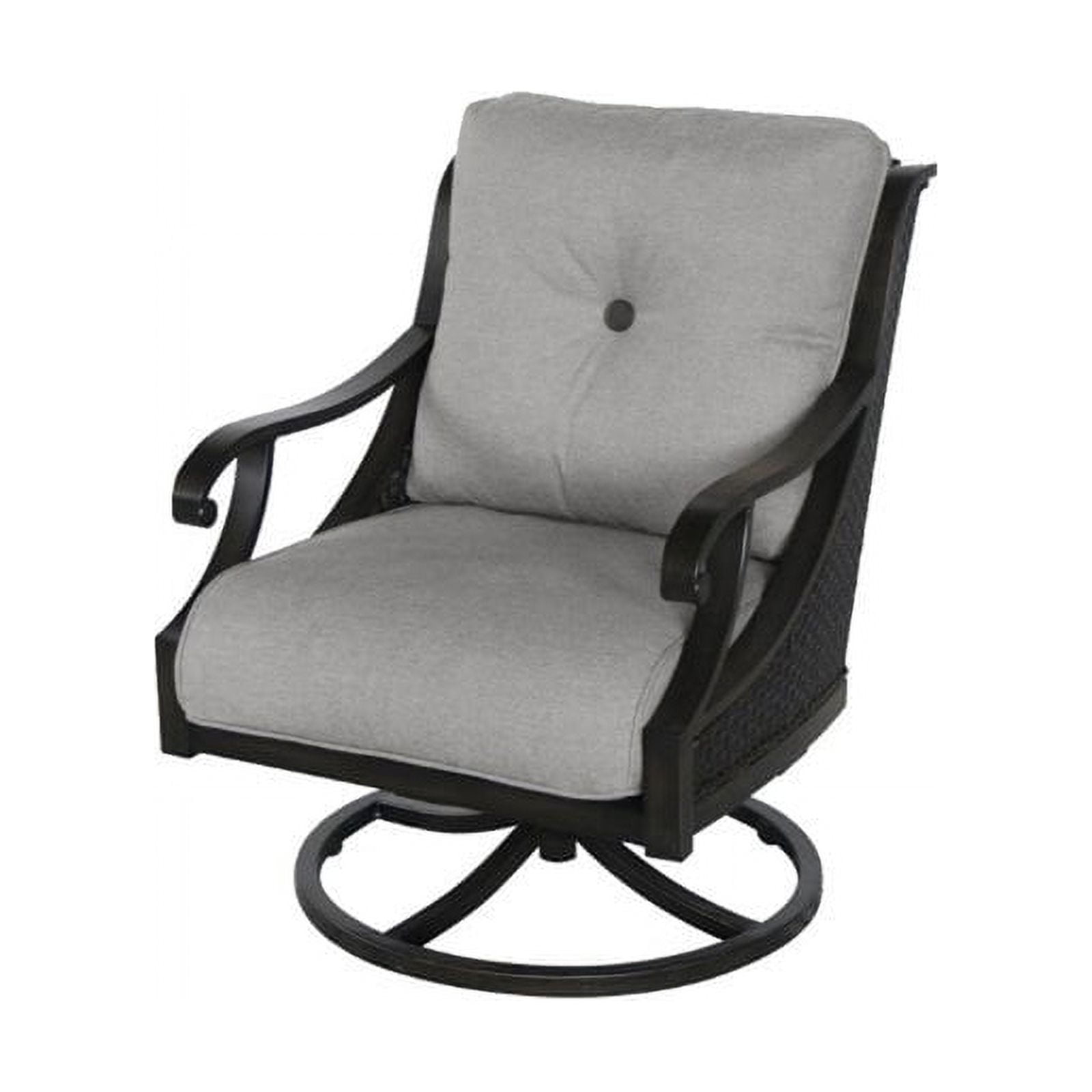 Sunvilla Somerset Wicker Swivel Patio Lounge Chair in Shale - Walmart.com