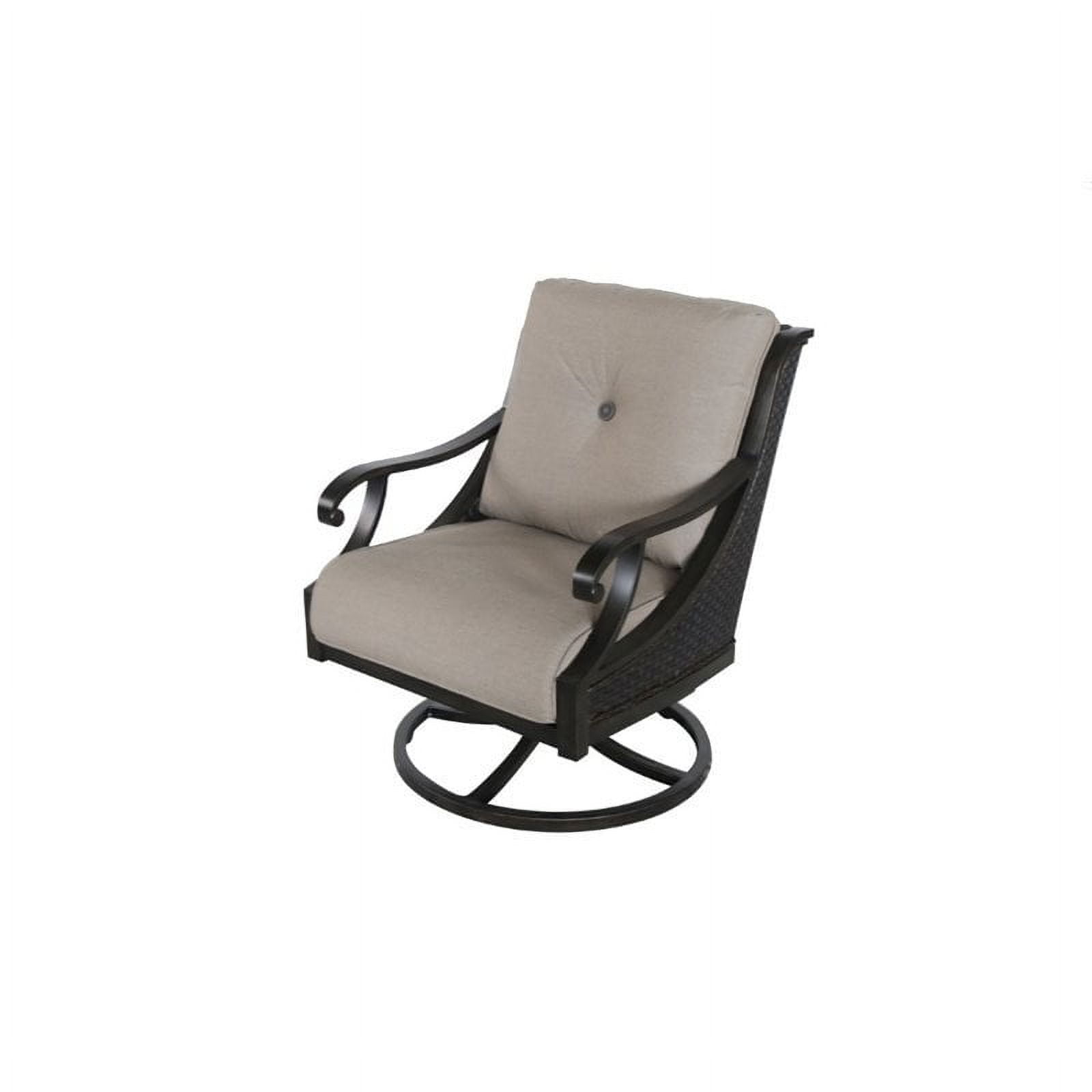 Sunvilla Somerset Wicker Swivel Patio Lounge Chair in Shale - Walmart.com