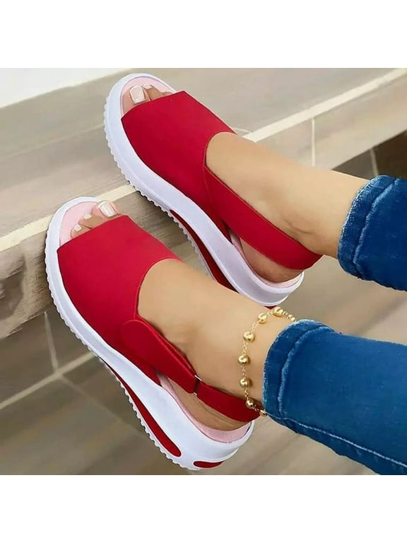 AURIGATE Closed Toe Sandals for Women Casual Summer Hollow Out Vintage ...