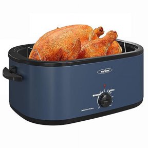 CozyHom 18 Quart Electric Turkey Roaster Oven, Stainless Steel Roaster ...