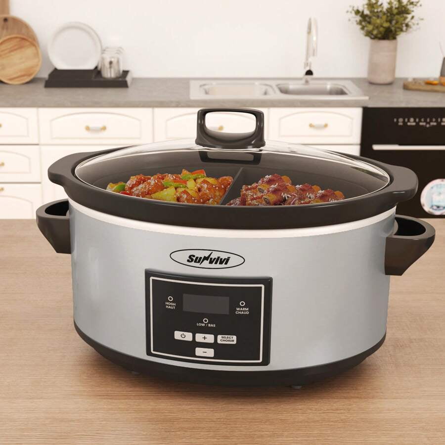 Sunvivi Smart Slow Cooker, Programmable Slow Cooker With 2 In 1 ...