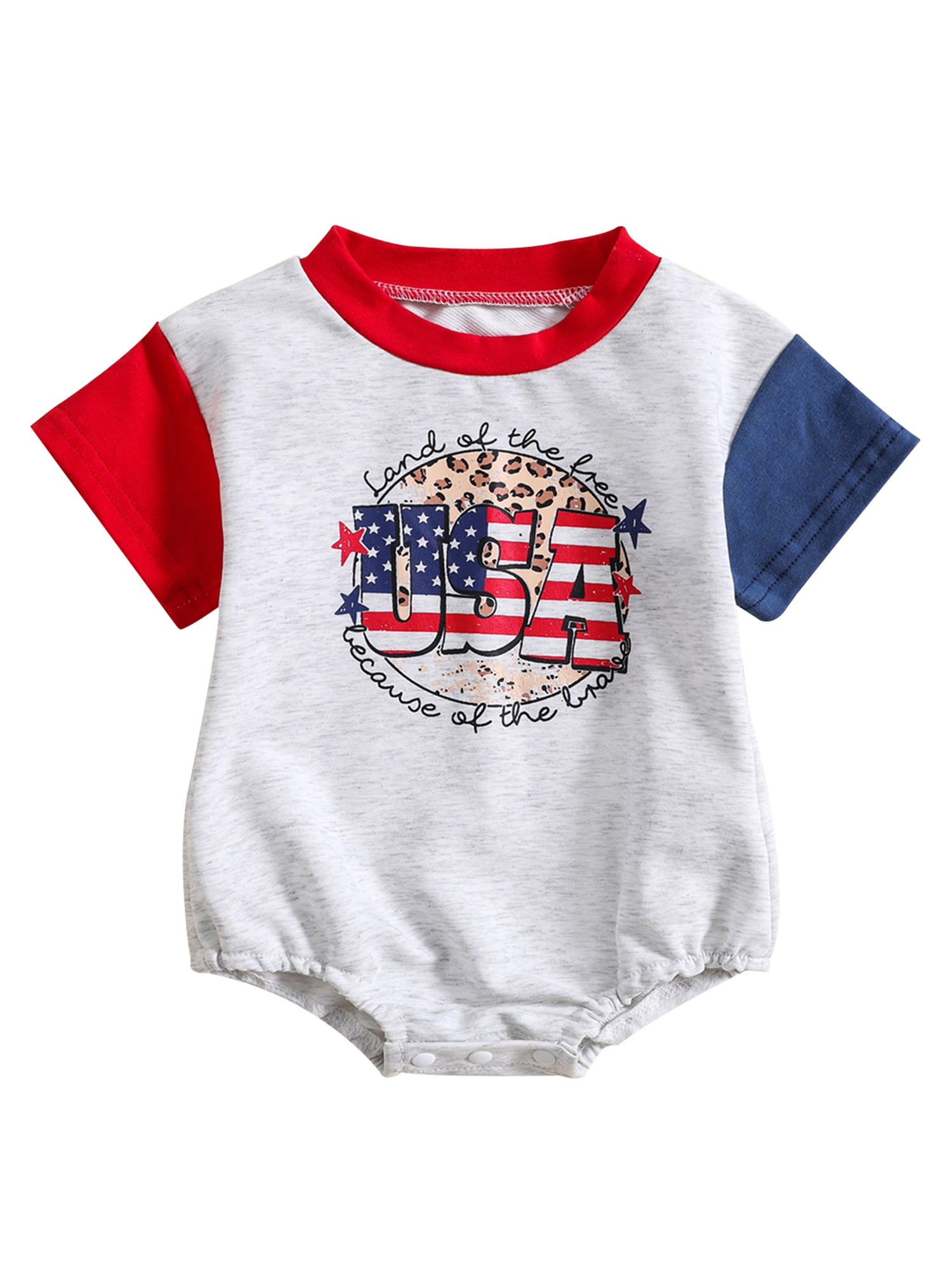 Sunwanar Infant Baby Girls Boys Independence Day Romper, Short Sleeve ...