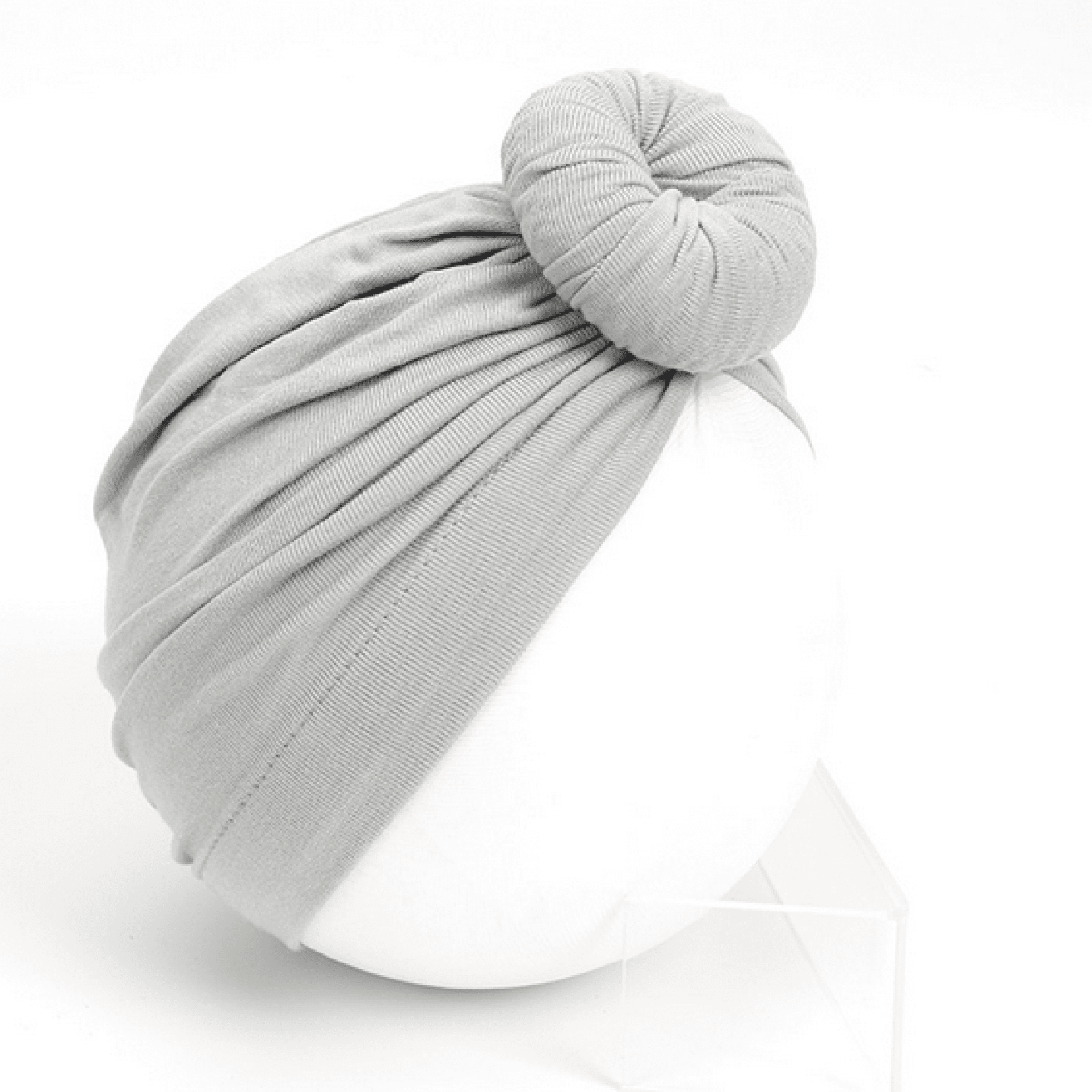 Sunwanar Newborn Baby Beanie Hat Pure Color High Elastic Bow Knot Soft ...