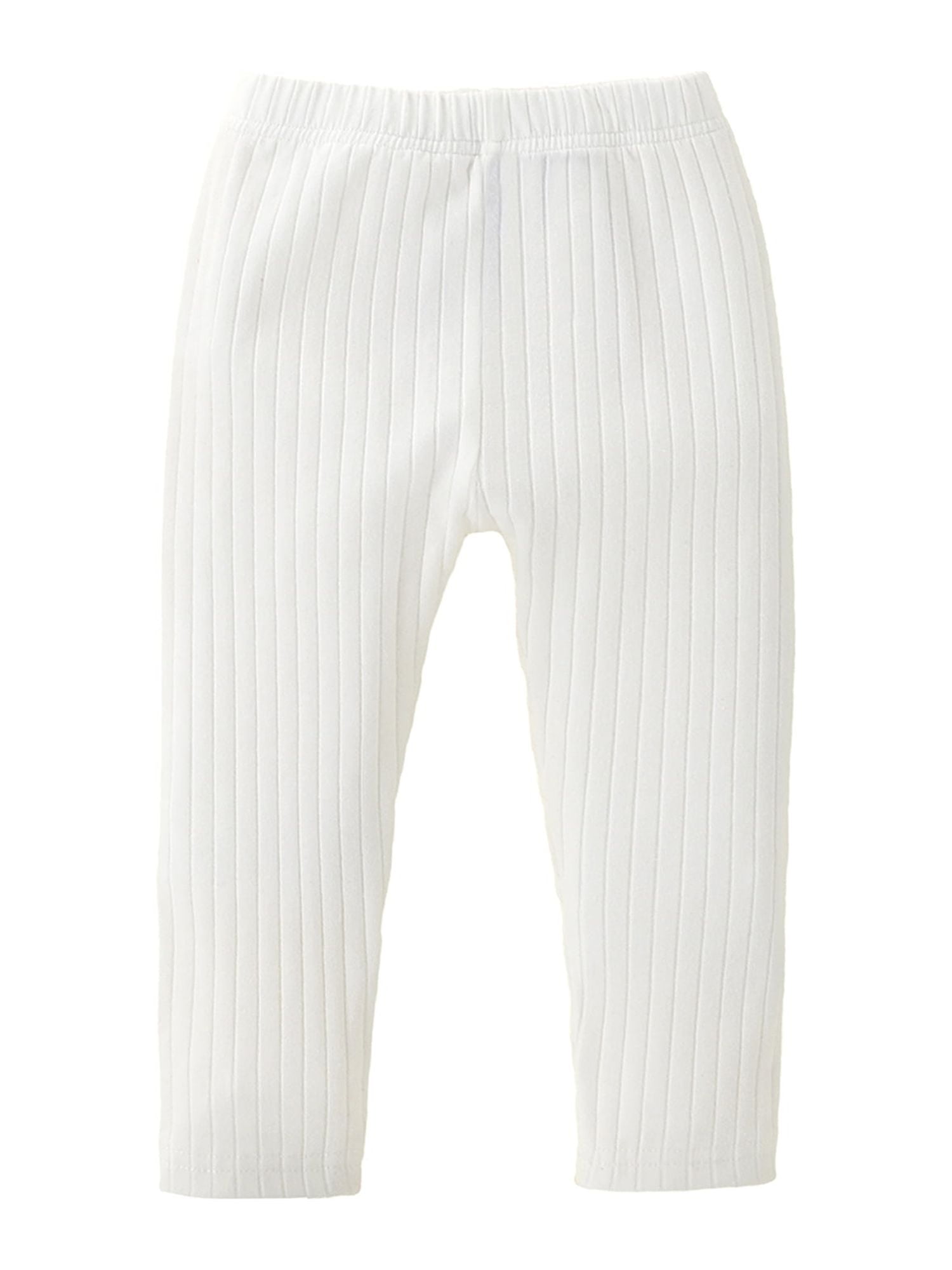 Sunwanar Newborn Baby Boy Girl Pants Ribbed Elastic Waist Infant Pant ...