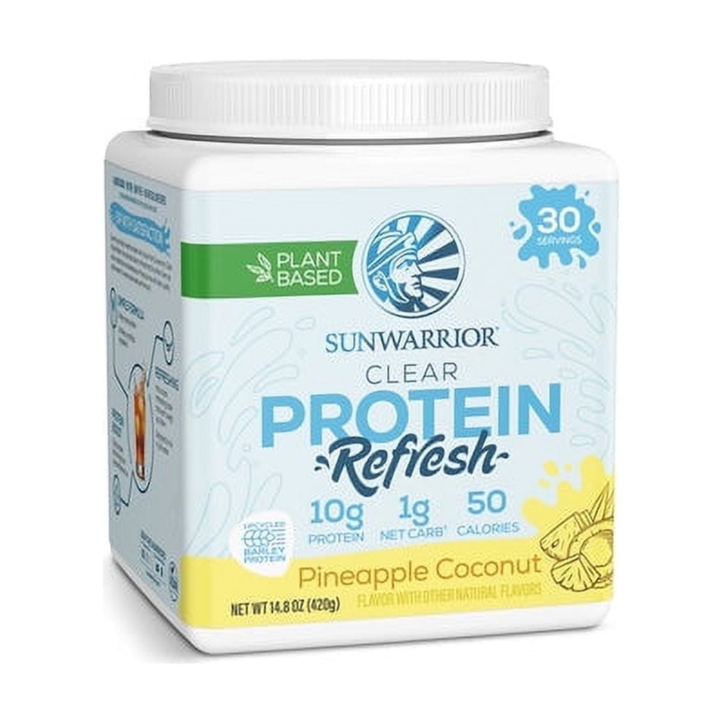 Sunwarrior Clear Protein Refresh Pineapple Coconut Vegan Hydration ...