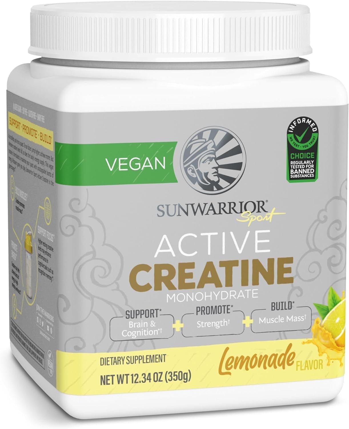 Sunwarrior Creatine Monohydrate Powder, Micronized PreWorkout Recovery ...