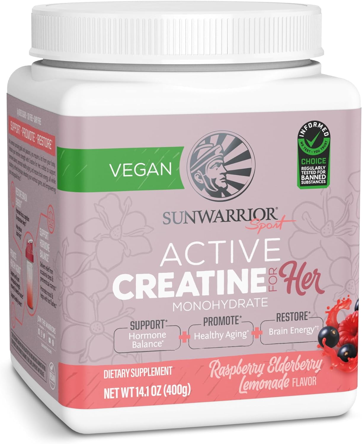 Sunwarrior Creatine Monohydrate Powder for Women | Muscle Building Pre ...