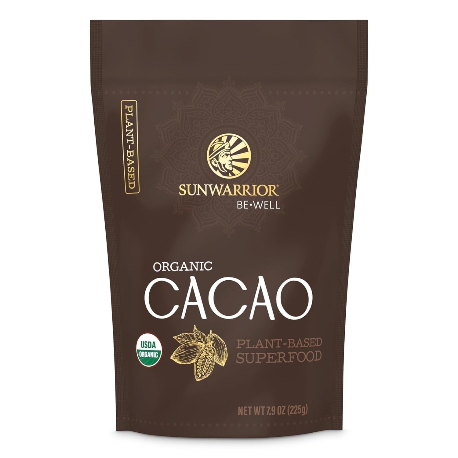 Sunwarrior Organic Be Well Cacao Powder, 225g, Rich Flavor, Baking ...