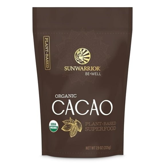 Viva Naturals Organic Cacao Powder 8 oz Unsweetened Dark Chocolate ...