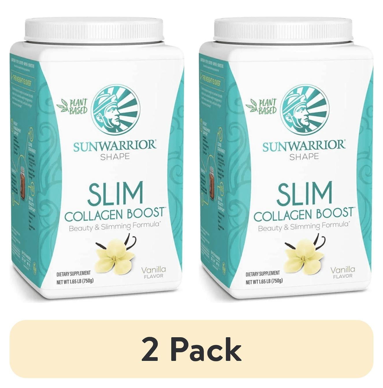 (2 pack) Sunwarrior Slim Collagen Boost Vanilla Collagen Peptides Powder 30 Servings 750g ...