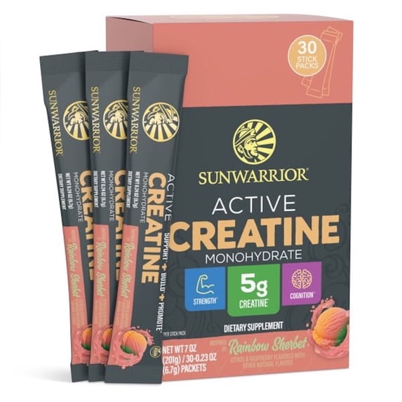 Sunwarrior US Active Creatine - Rainbow Sherbet 201g Pop Box - 30 CT ...