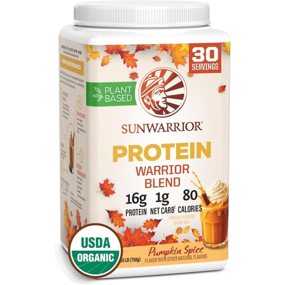 Sunwarrior, Plant-Based Protein Powder, Pumpkin Spice, 26.46 oz ...