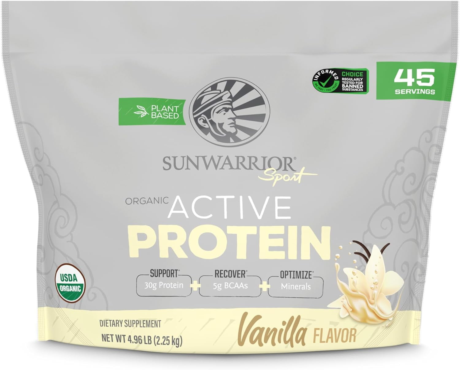 Sunwarrior Vegan Protein Powder USDA Organic Protein Powder Blend ...