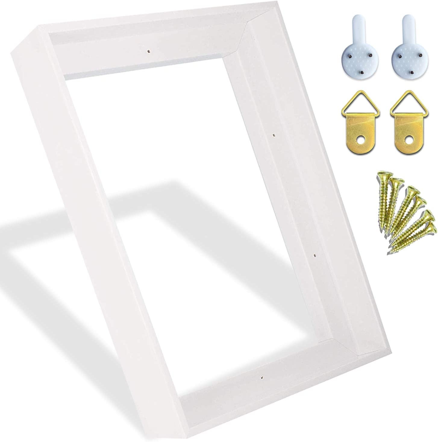 Sunwes Floating Canvas Frame Floater Frames Wood-Look Art Frames with 1 ...