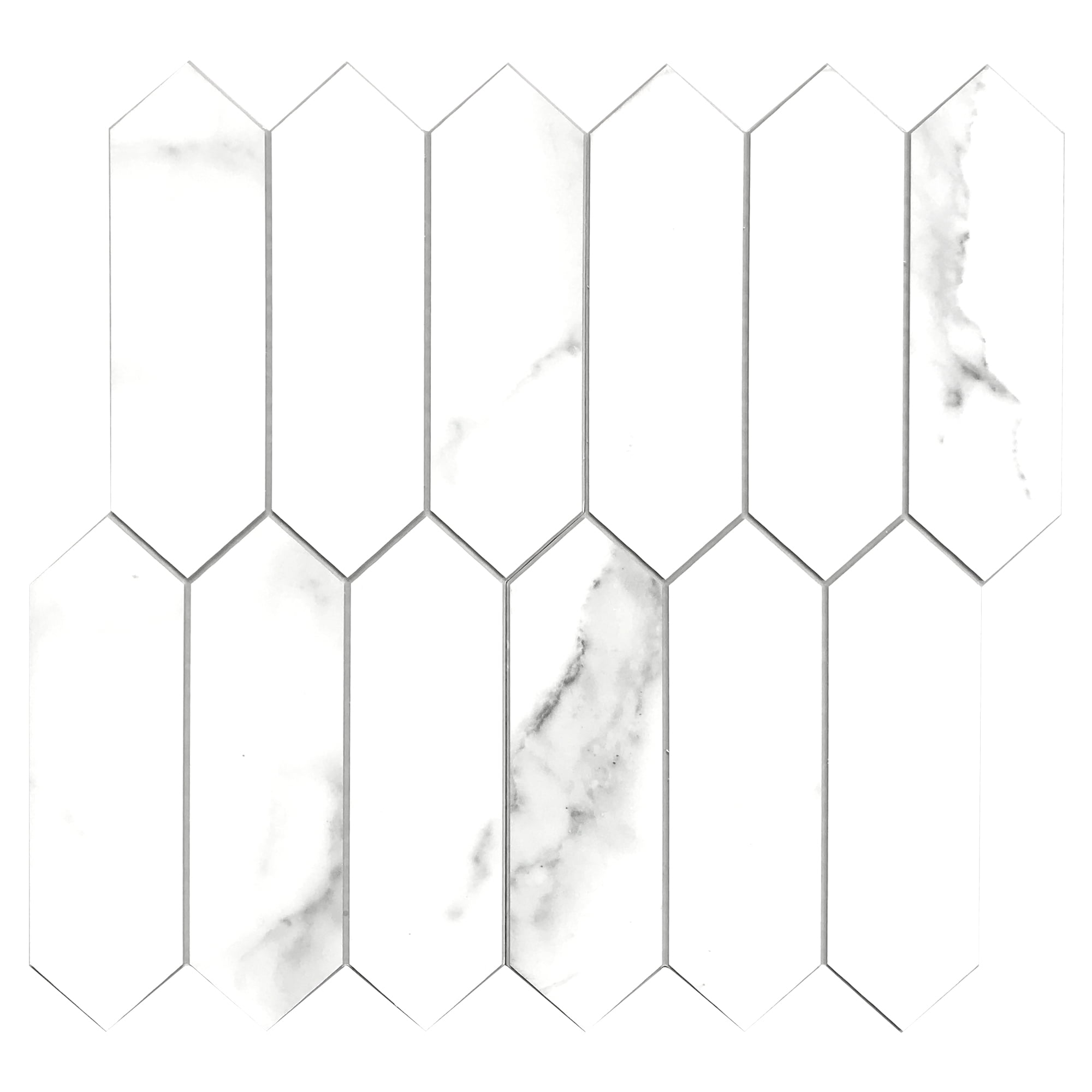 Sunwings Peel and Stick Backsplash Tile in Long Hexagon for Kitchen ...