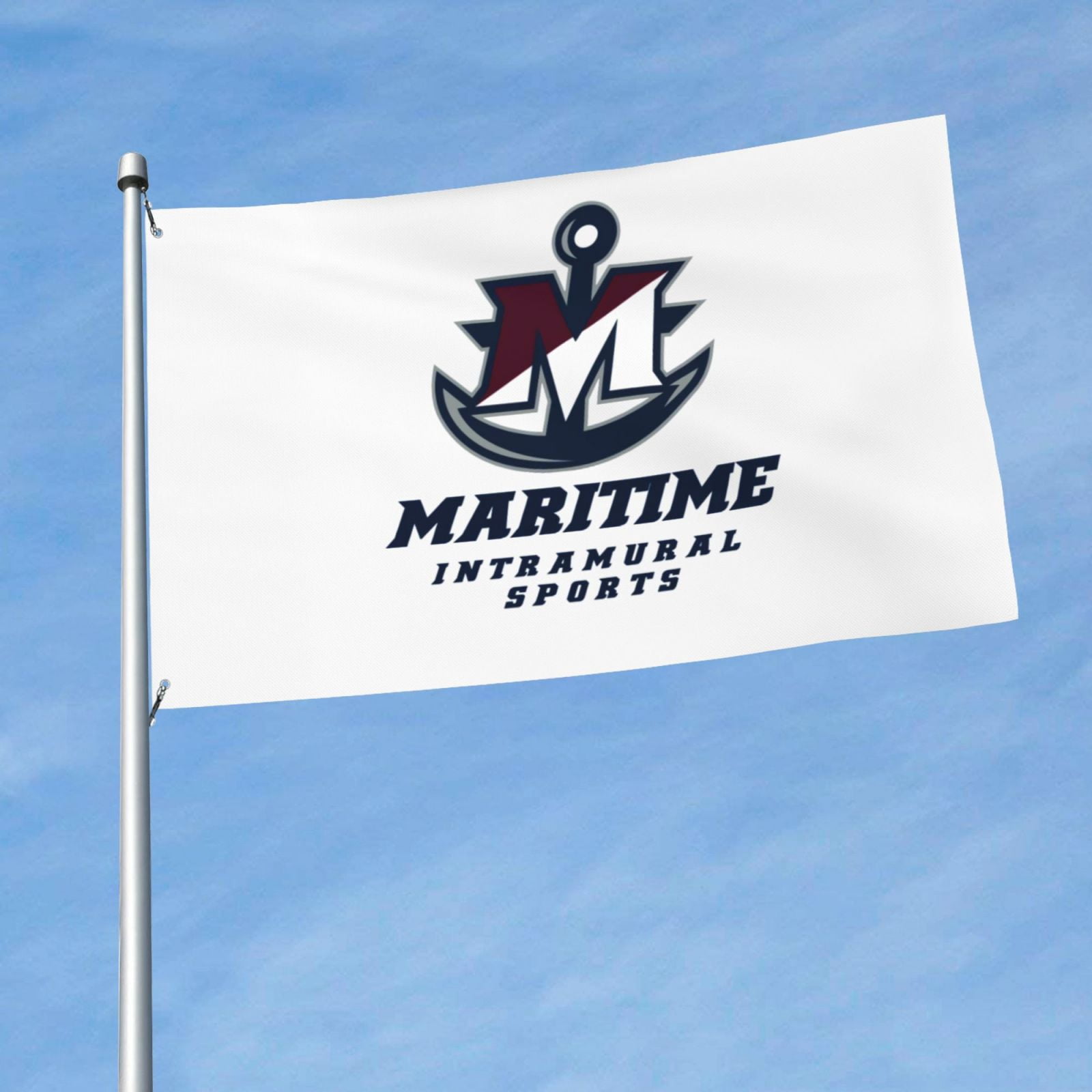 Suny Maritime College Flag 3x5 Outdoor ,Sewn Stripes, Stronger Brass ...