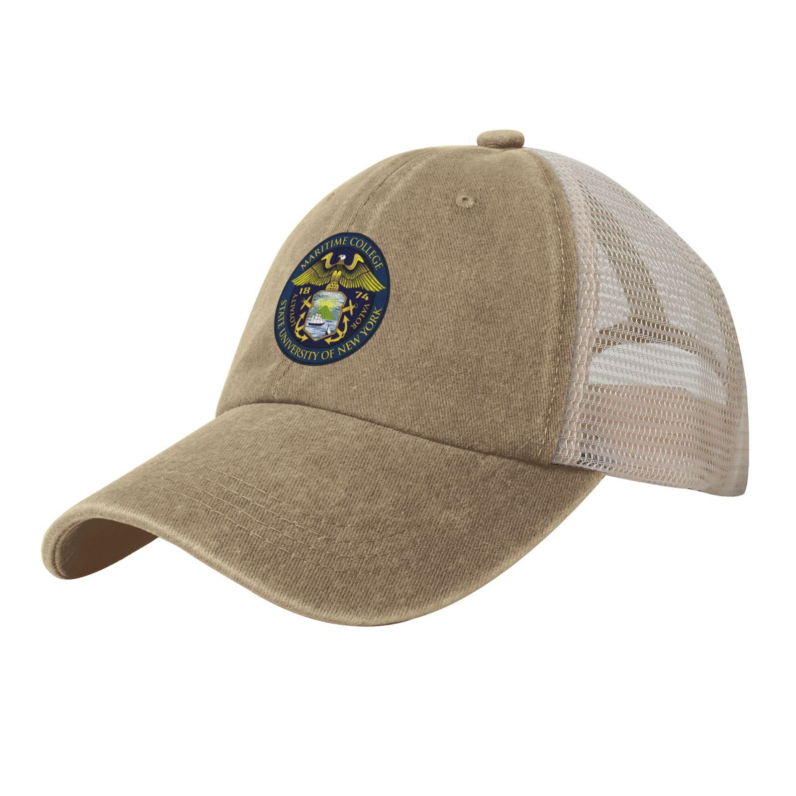 Suny Maritime College Logo Cowboy Vintage Mesh Baseball Cap - Trucker ...