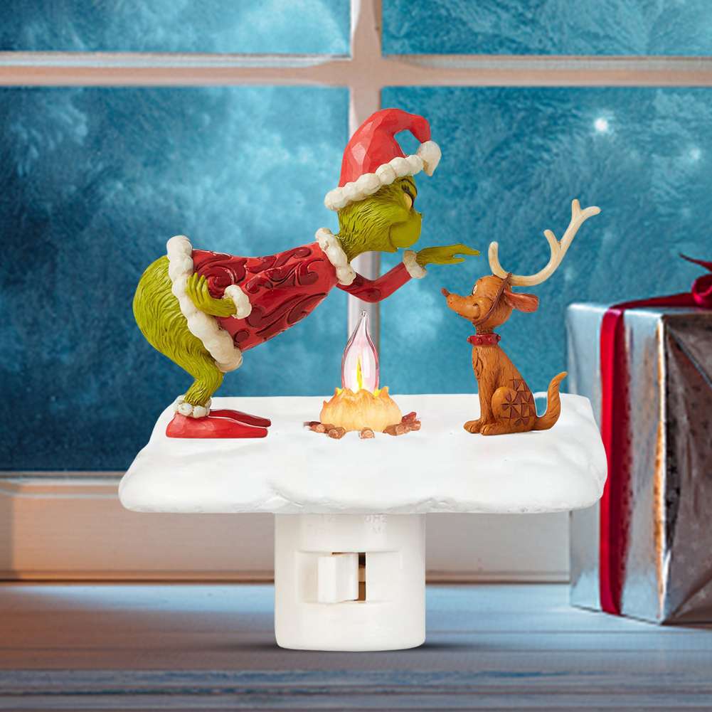 SunyaMood Christmas Creative Cartoon Characters Campfire Light ...