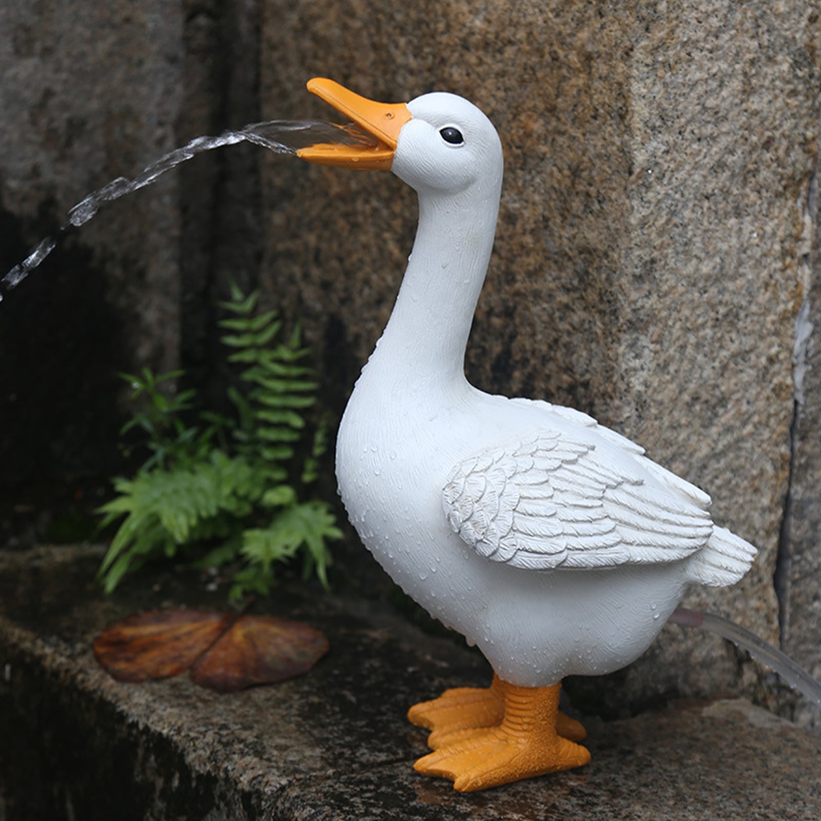 SunyaMood Garden Duck StatueCute Duck Garden Statue Resin Ornament ...