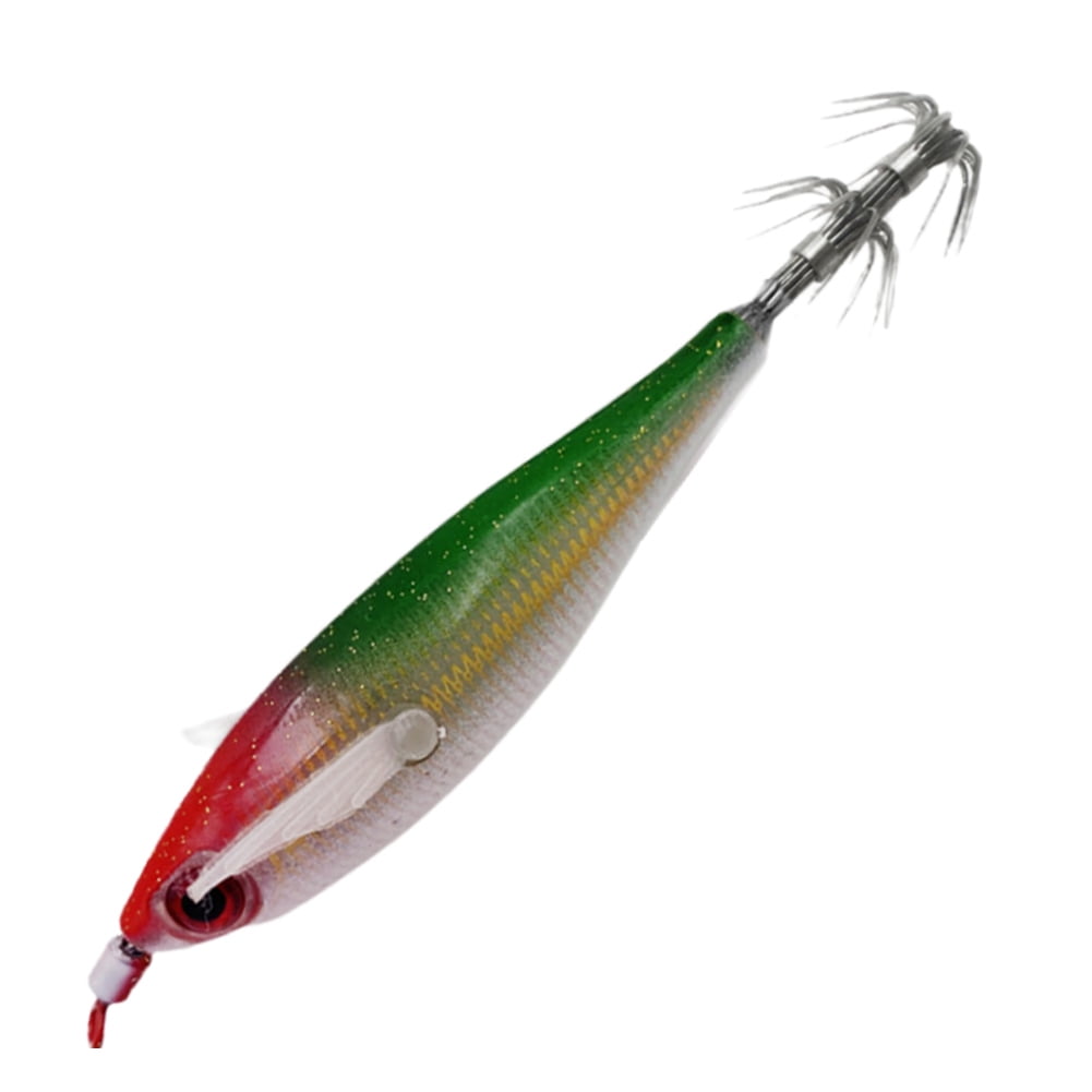 SunyaMood Luminous Octopus Lures Horizontal Bionic Shrimp Baits Wood ...