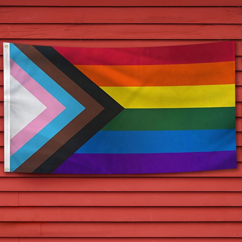 SunyaMood Rainbow Flag 90x150cm Gay Pride Striped Flag LGBTQ+ Rainbow Flag for Gay Lesbian ...
