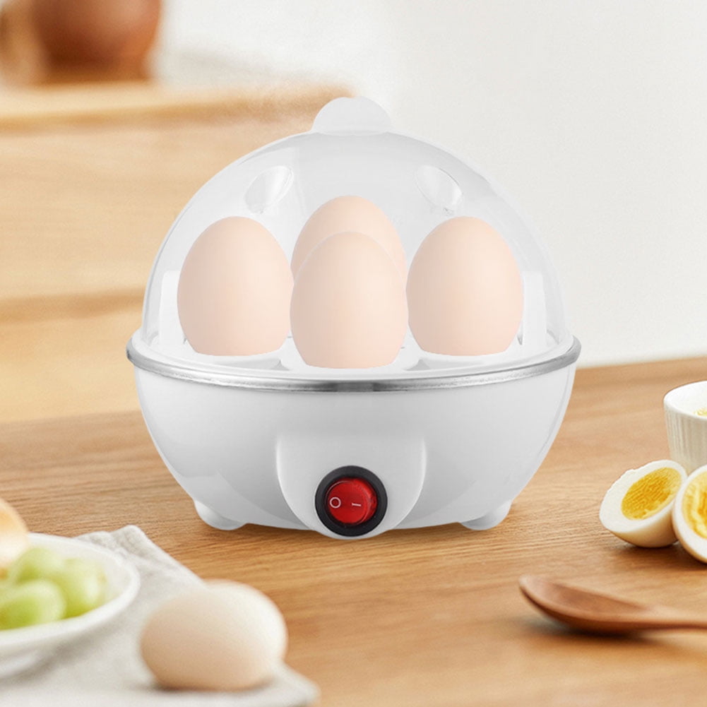 SunyaMood Rapid Egg Cooker, 6 Egg Capacity Electric Egg Cooker for Hard Boiled Eggs, Poached ...