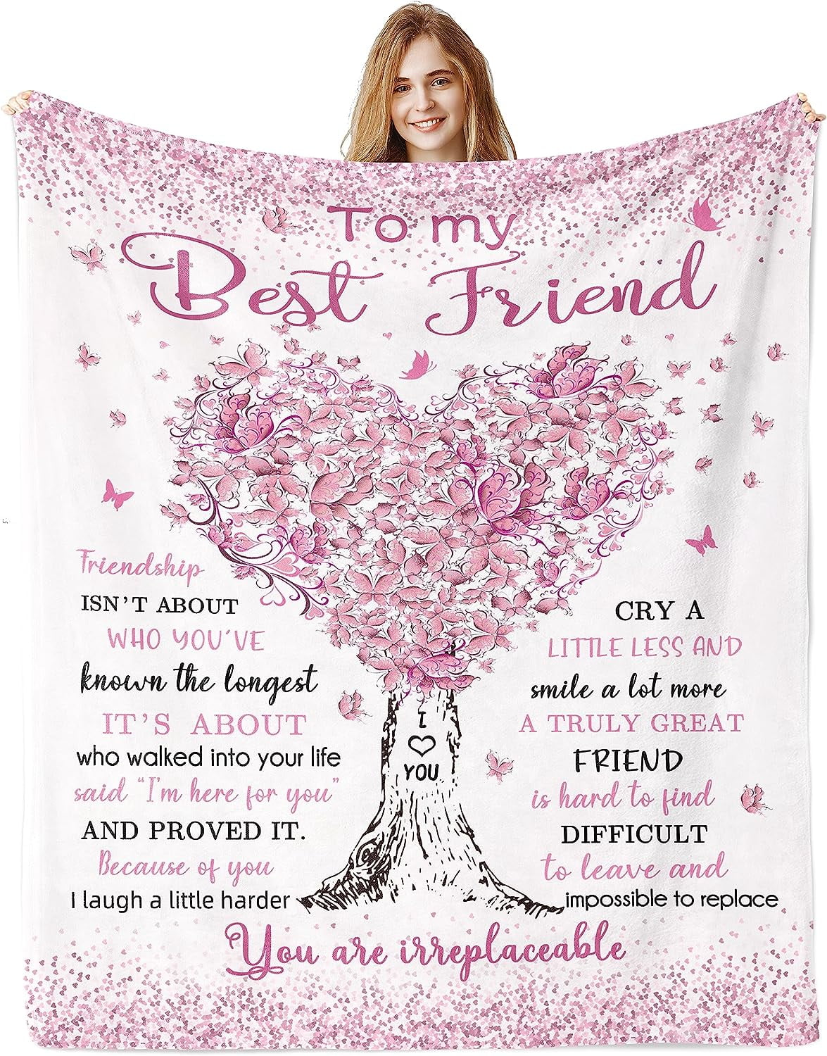 Sunyuer Friend Gifts Blanket, 60x50 Polyester, Friendship Design, BFF ...