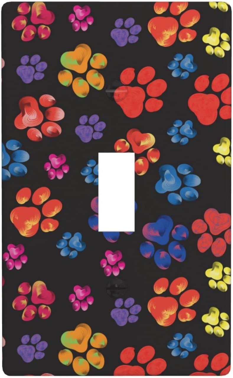 Sunyuer Cute Animal Cat And Dog Paw Prints Decorative Wall Plate Outlet ...