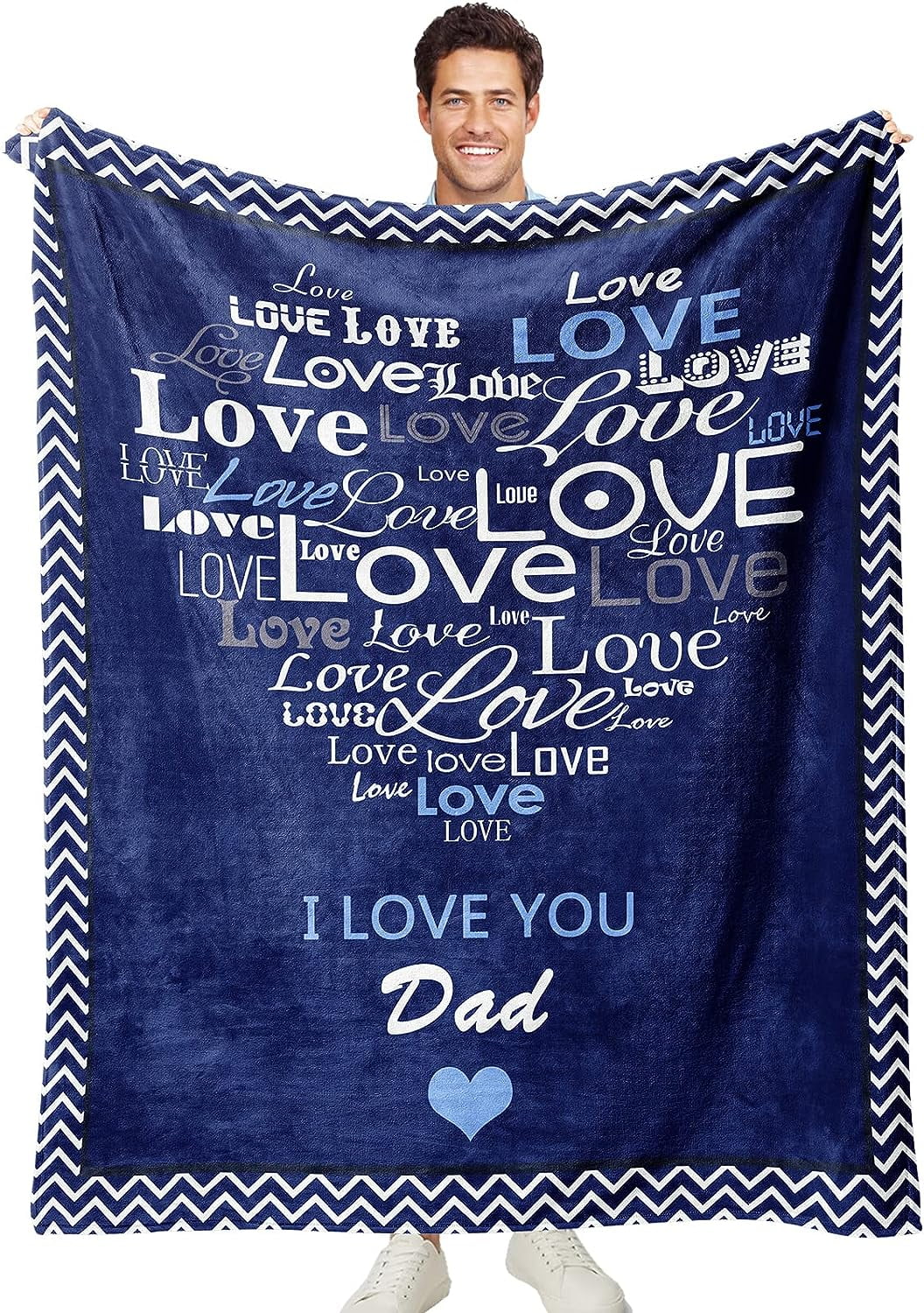 Sunyuer Dad Gifts from Daughter, Gifts for Dad Blanket, Father Christmas Birthday Gift for Dad ...