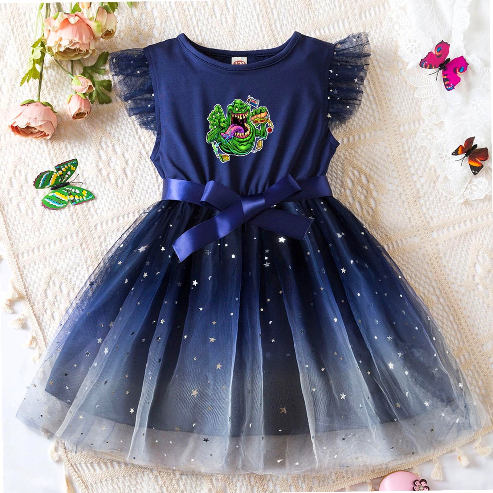 Sunyying Ghostbusters Kids Dress for Girls - Spooky Fun Halloween ...