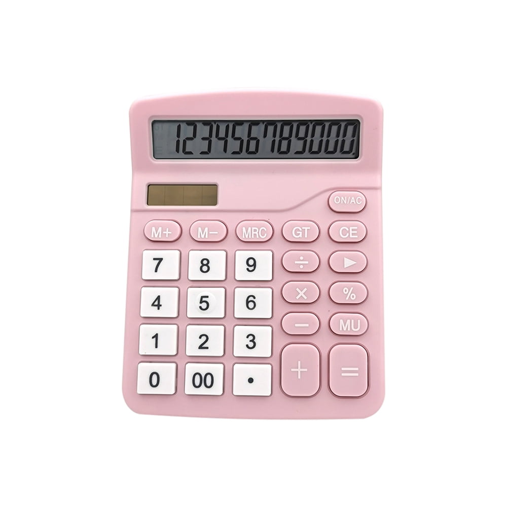 SuoKom Basic Calculators, 12-Digit Portable Desk Calculator Battery and ...