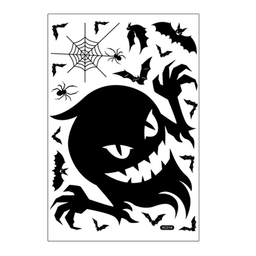 SuoKom Halloween Wall Stickers Decals, DIY Black Ghost Pumpkin Skeleton ...