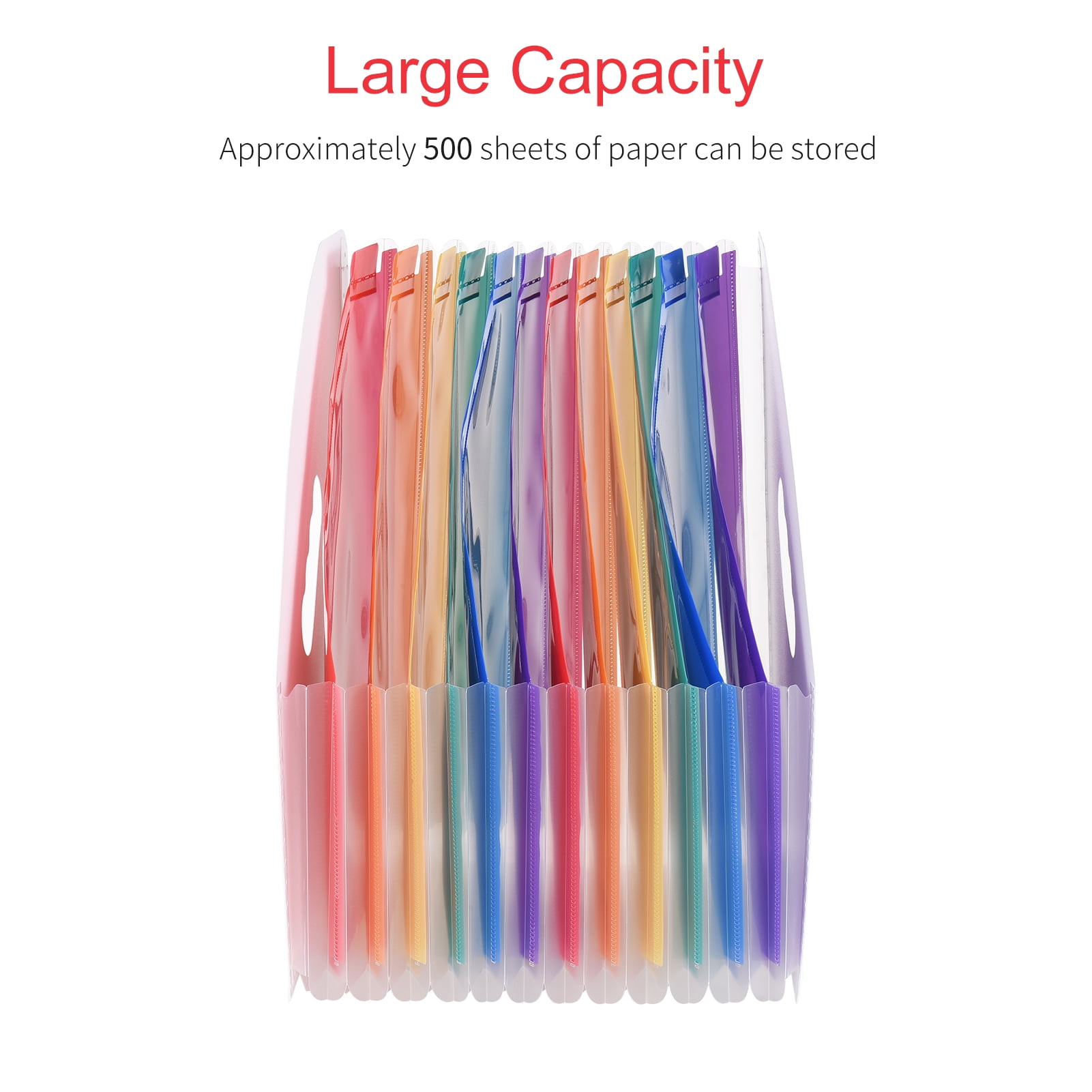 Suodoka 12 Pockets Expanding File Folder Accordion Document Organizer ...