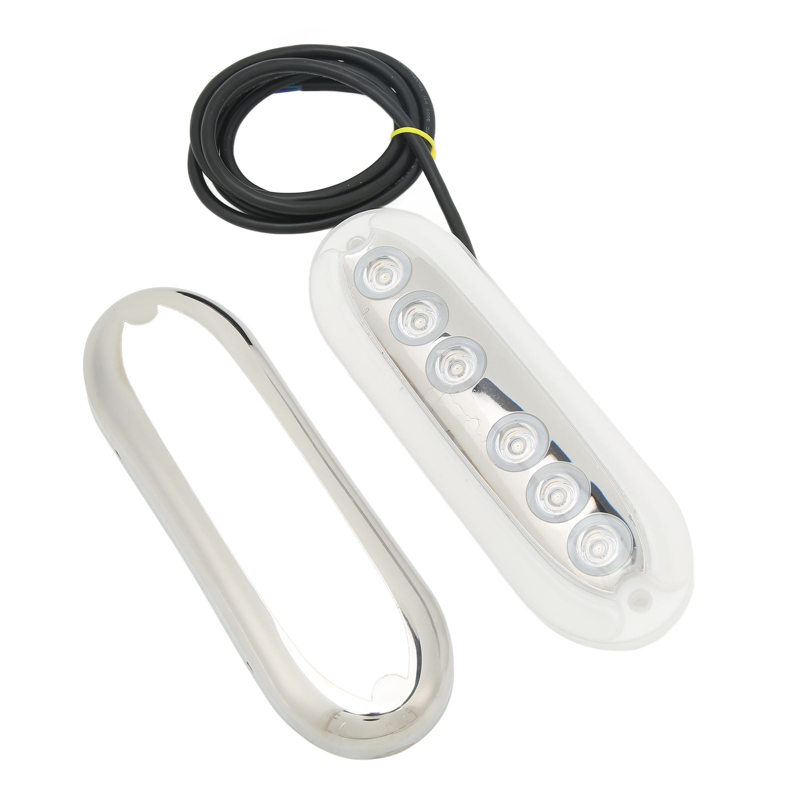 Suodoka 12V to 24V Boat Underwater Light 6 LED Lamp Beads IP68 ...