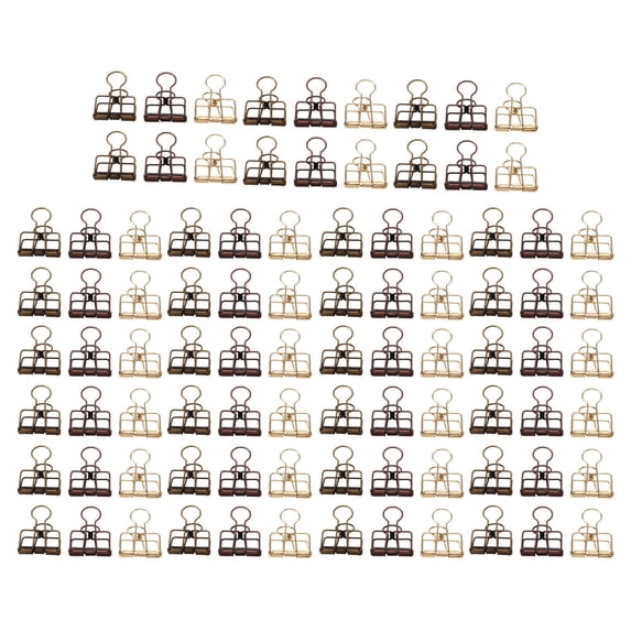 Suodoka 90‑Pack 32mm Metal Binder Clips – Strong Clamping, Hollow ...