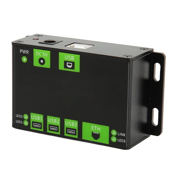 Suodoka Industrial Grade 3-Port USB 2.0 Hub with 100M Ethernet Network ...
