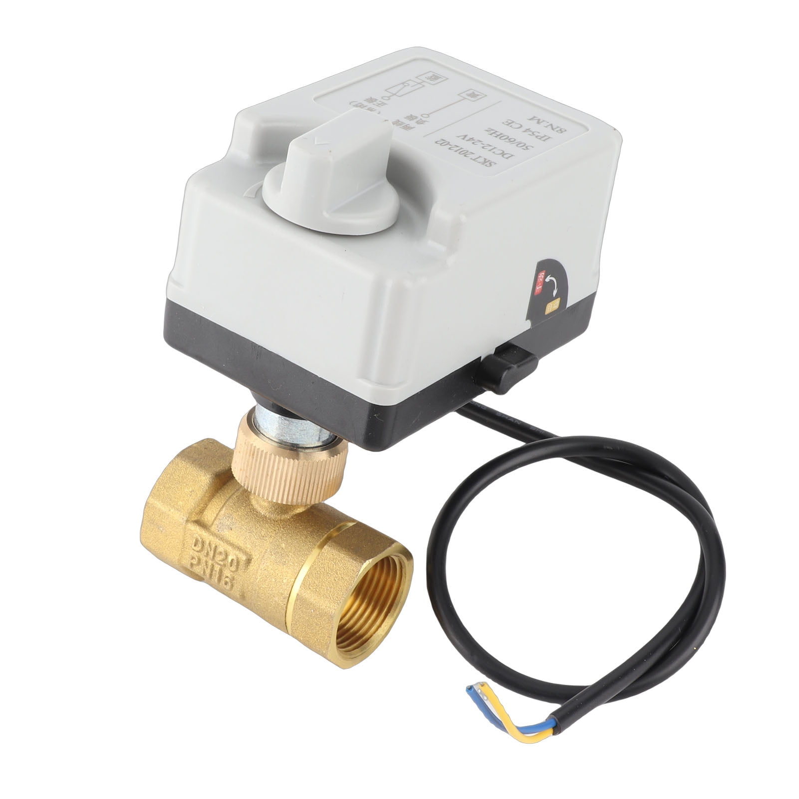Suodoka Motorized Ball Valve Electrical 2 Way Normally Closed Manual ...