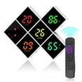 Suodoka Multifunctional LED Wall Clock with Remote, 32‑Color Cycle ...