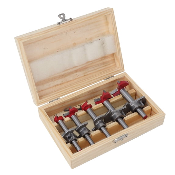 Suodoka Professional Forstner Drill Bit Set, 5-Piece Adjustable ...